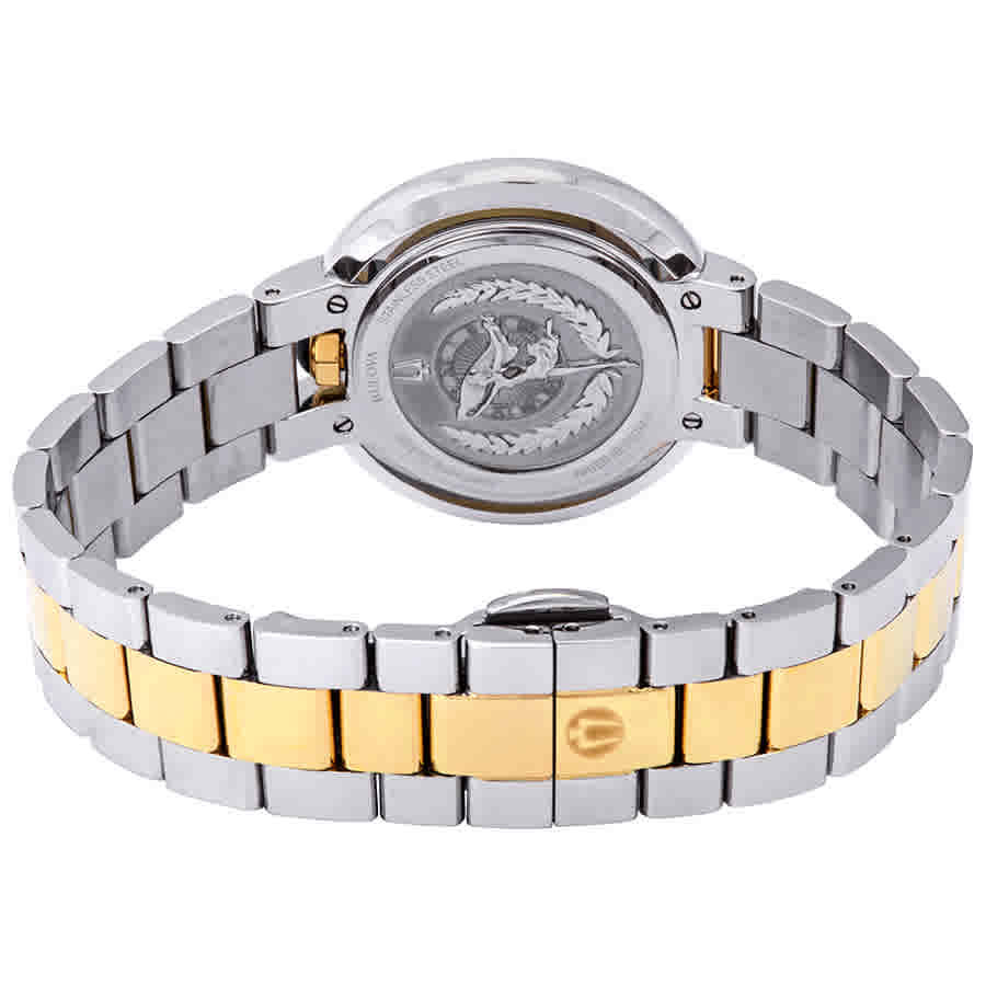 Bulova Rubaiyat Diamond White Dial Two-tone Ladies Watch 98R246 Bulova
