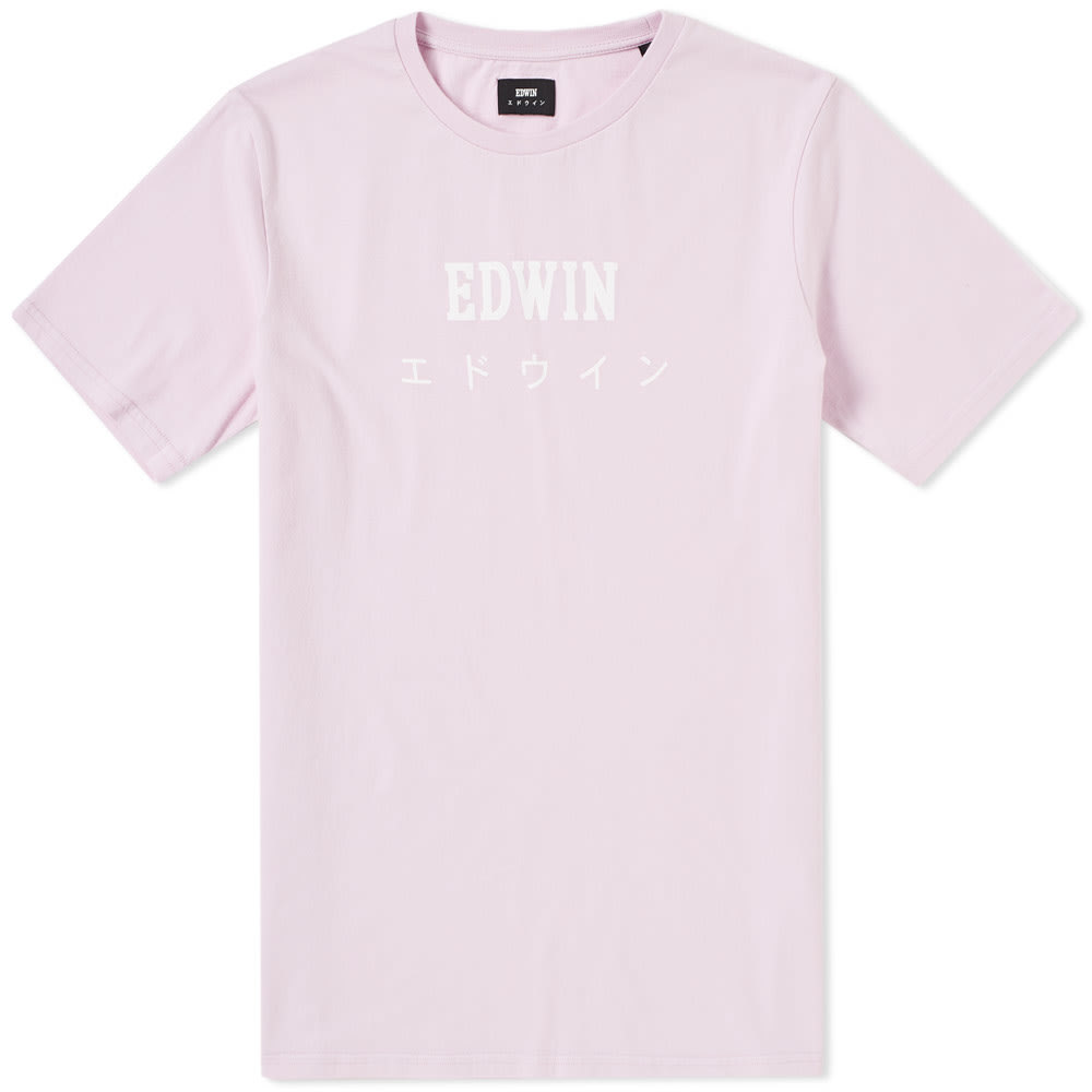 Edwin Japan Tee Pink Edwin