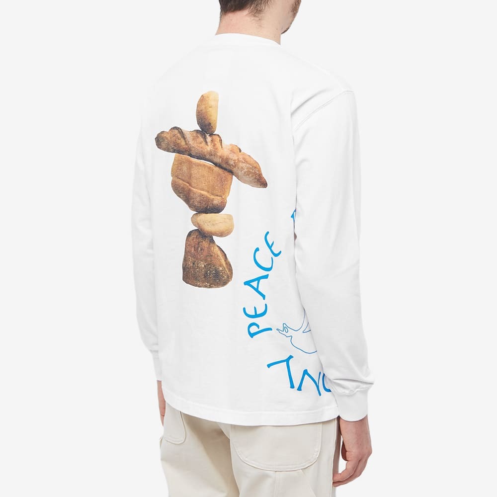 Reception Men's Long Sleeve Kaiso Bakery T-Shirt in White Reception