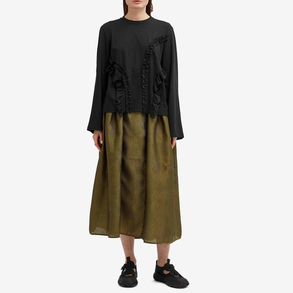 Cecilie Bahnsen Women's Alva T-Shirt in Black Cecilie Bahnsen