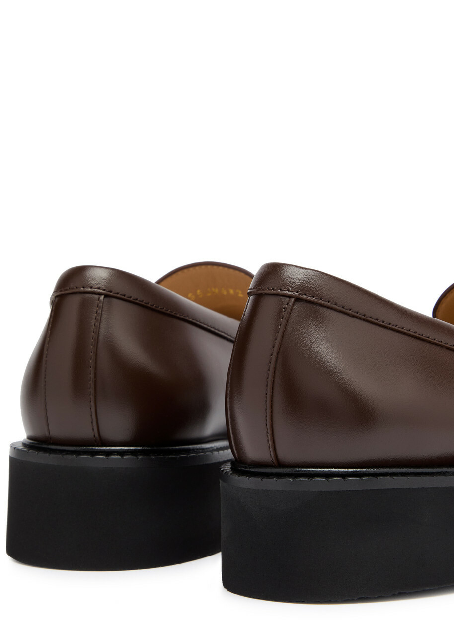 Valentino Garavani Vlogo Locker Leather Loafer Brown Valentino Garavani
