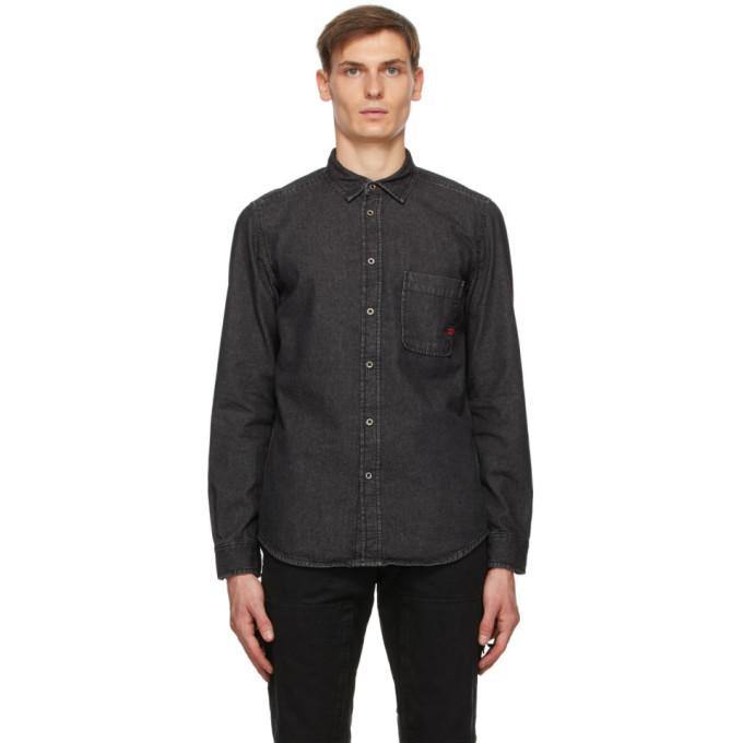 Diesel Black Denim D-Billy Shirt Diesel