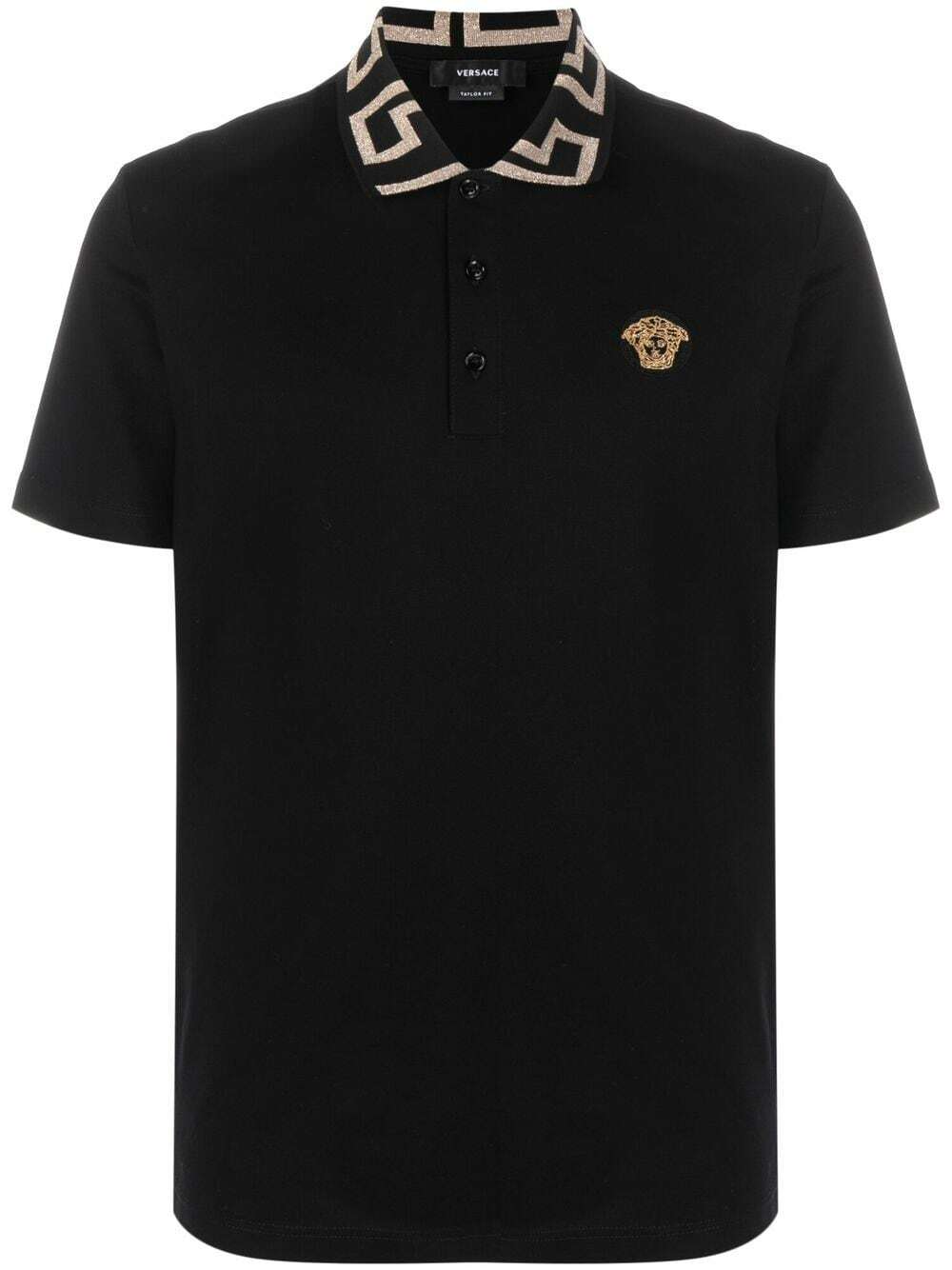 VERSACE - Logo Organic Cotton Polo Shirt Versace