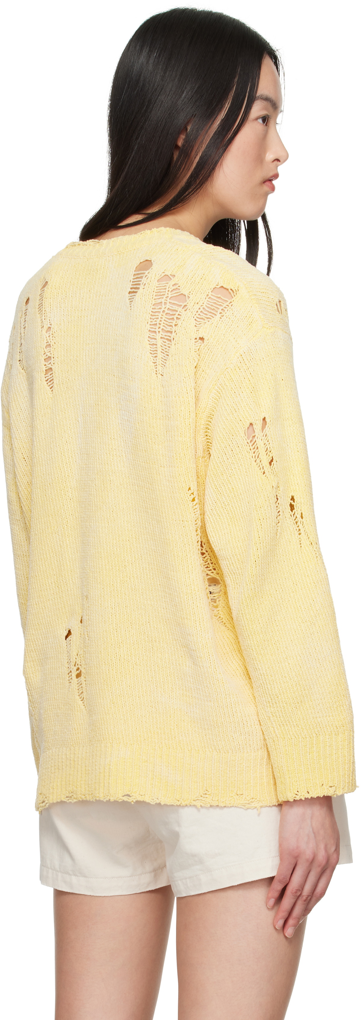 R13 Yellow Boyfriend Cardigan R13