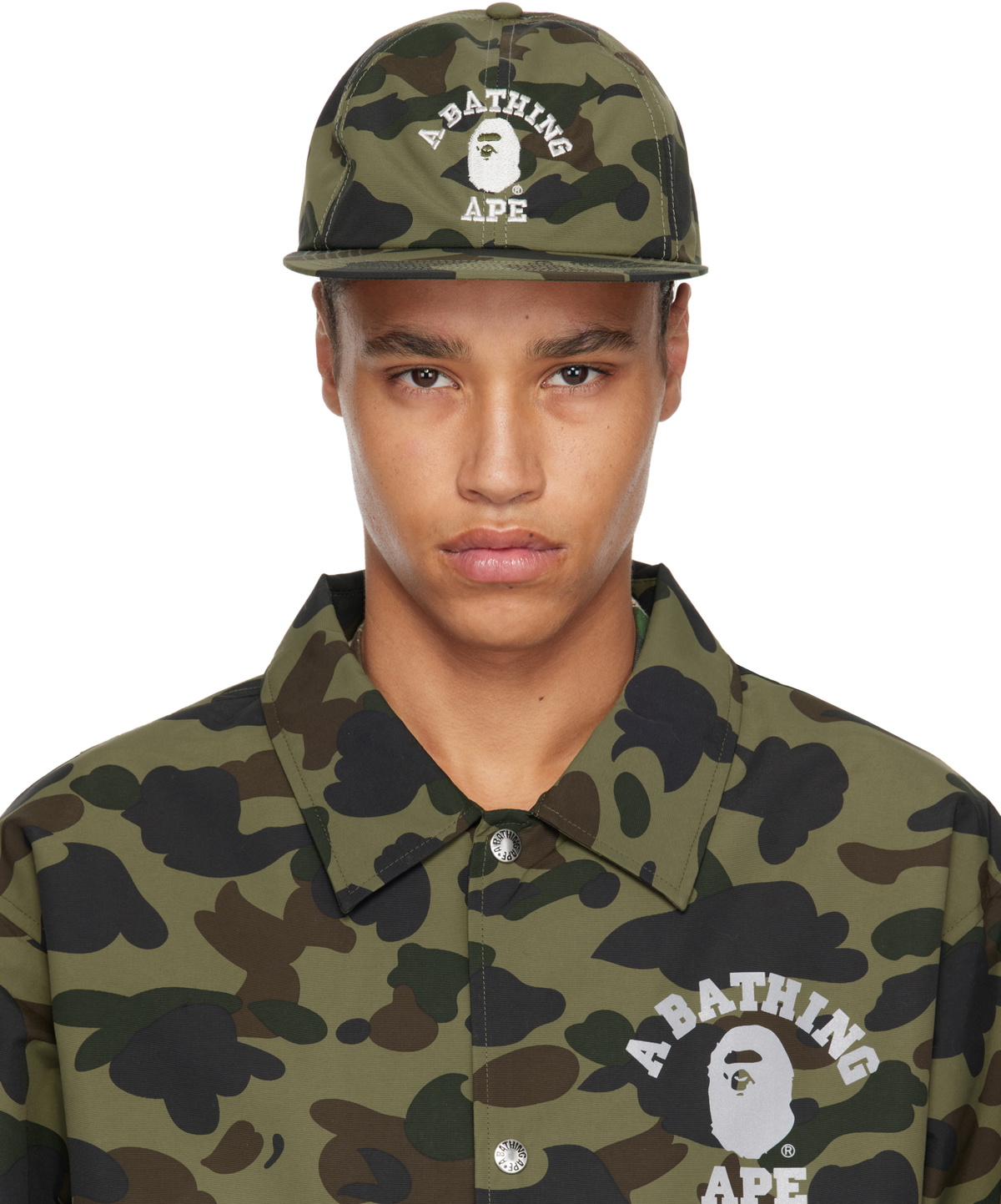 BAPE Green Gore-Tex Wind Stopper 1st Camo Panel Cap A Bathing Ape