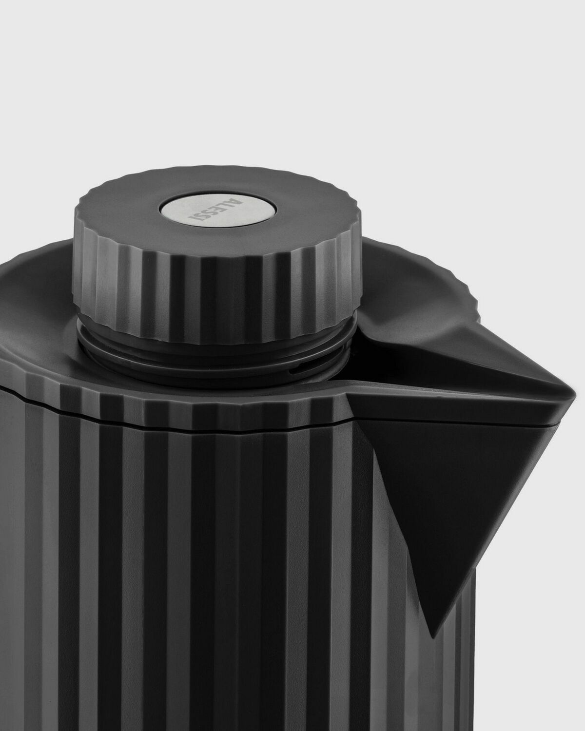 Alessi Plisse Isolierkanne Eu Plug Black Tableware Alessi