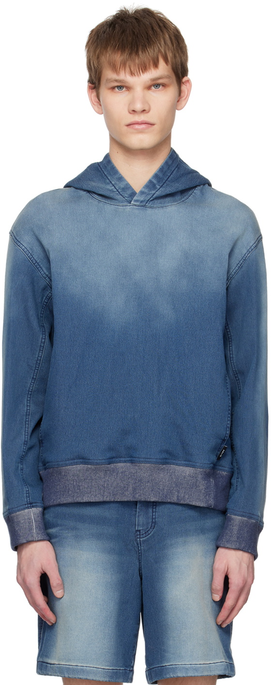Solid Homme Blue Gradient Hoodie Solid Homme