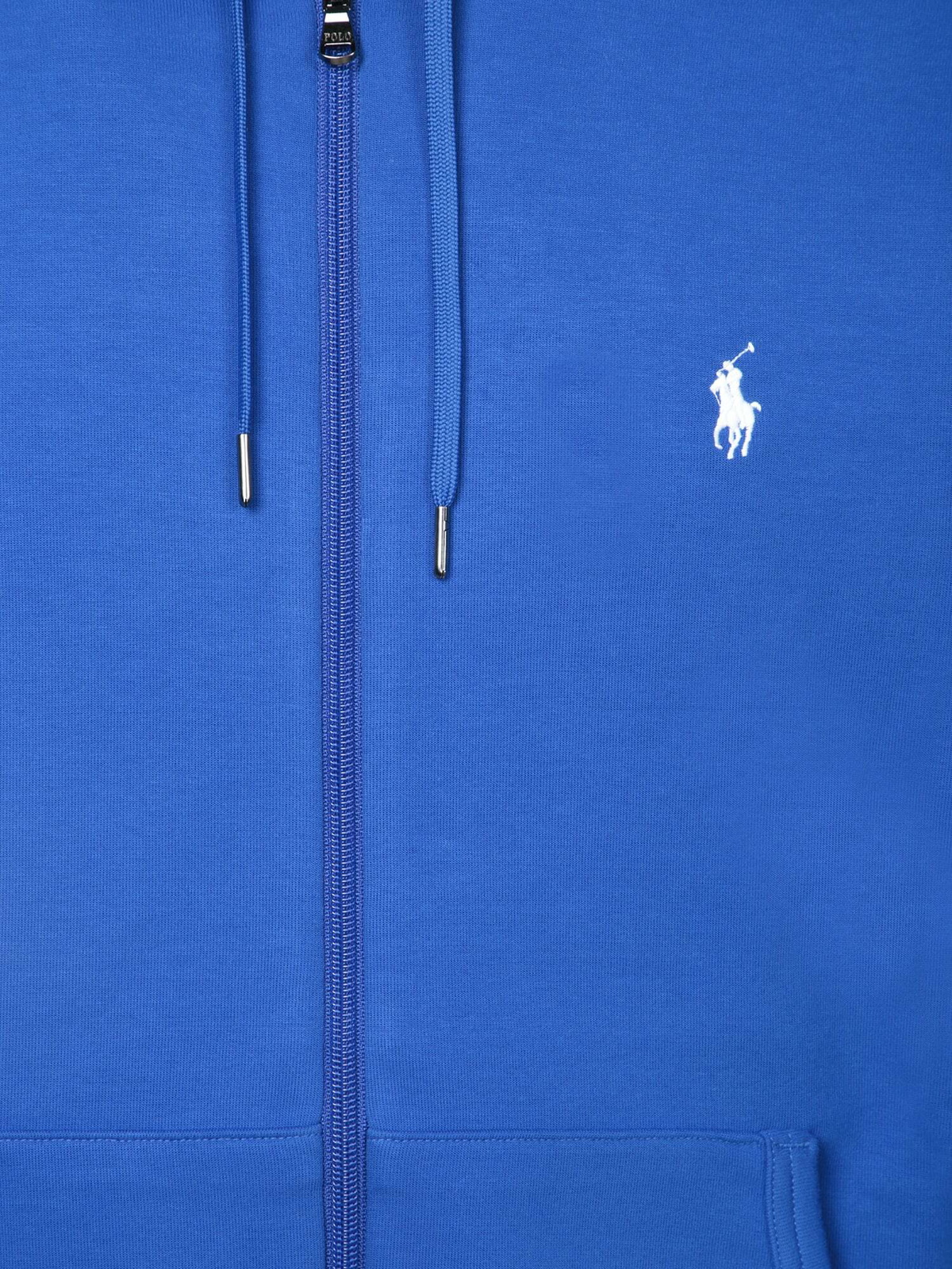 Polo Ralph Lauren Electric Blue Double Knit Zip Hoodie Polo Ralph Lauren