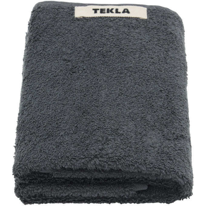 Tekla Grey Hand Towel Tekla Fabrics
