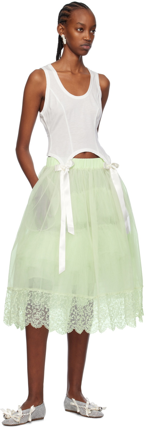 Simone Rocha White Easy Tank Top Simone Rocha