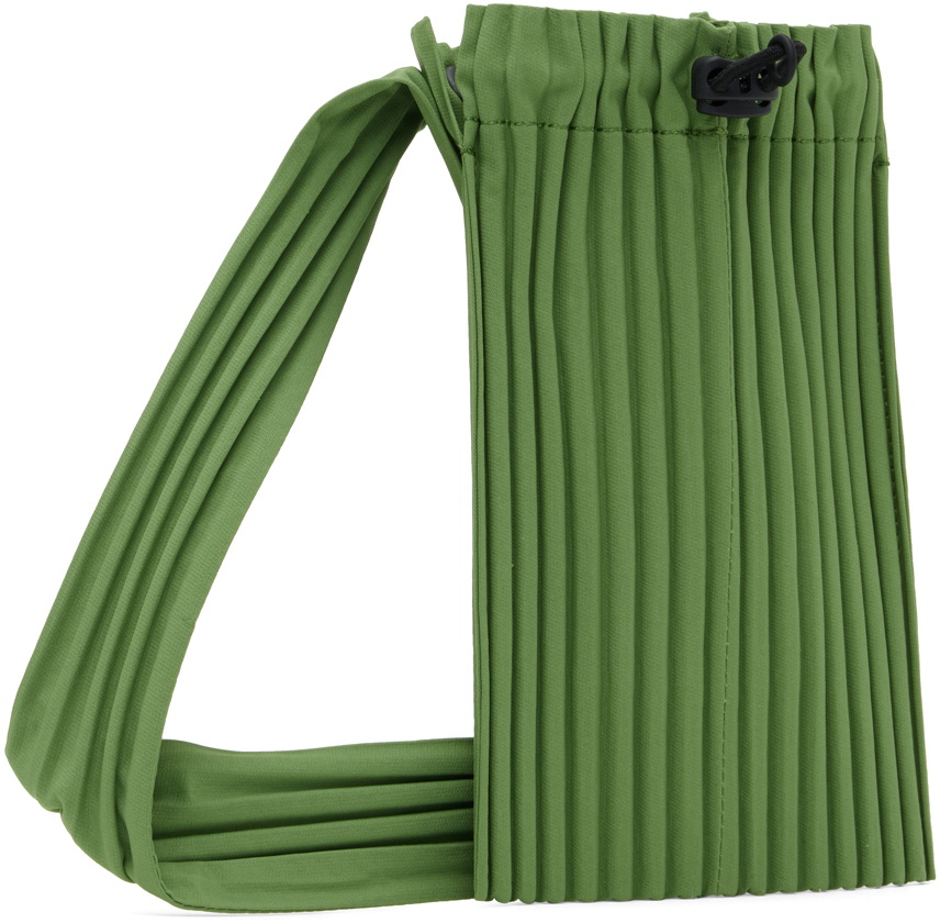Homme Plissé Issey Miyake Green Pleated Pouch Homme Plisse Issey Miyake