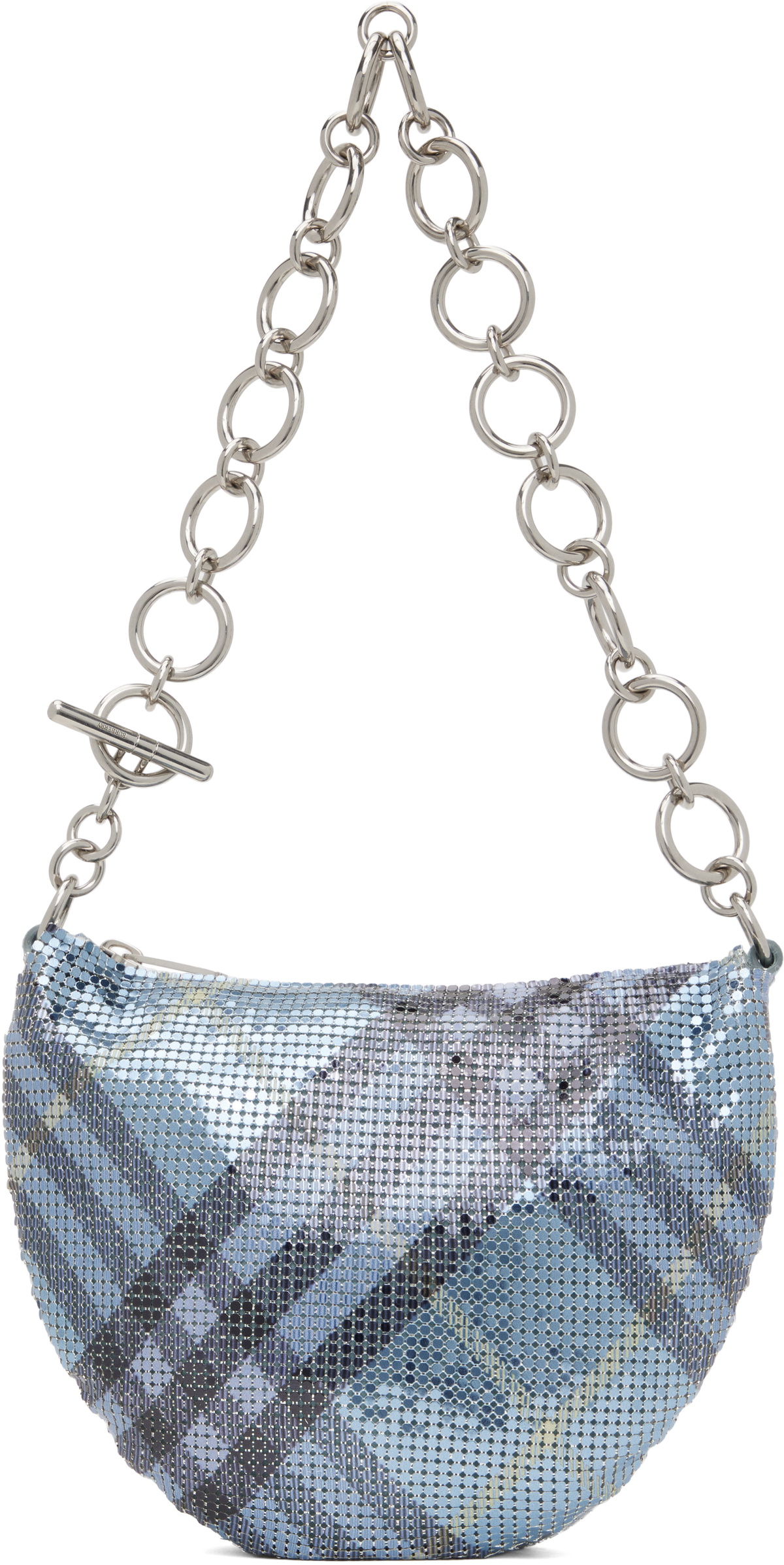 Burberry Blue Chainmail Bag Burberry