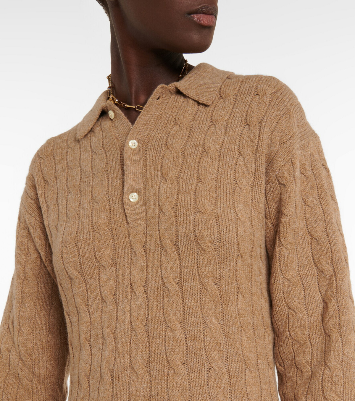 Polo Ralph Lauren - Cable-knit wool and cashmere minidress Polo Ralph Lauren