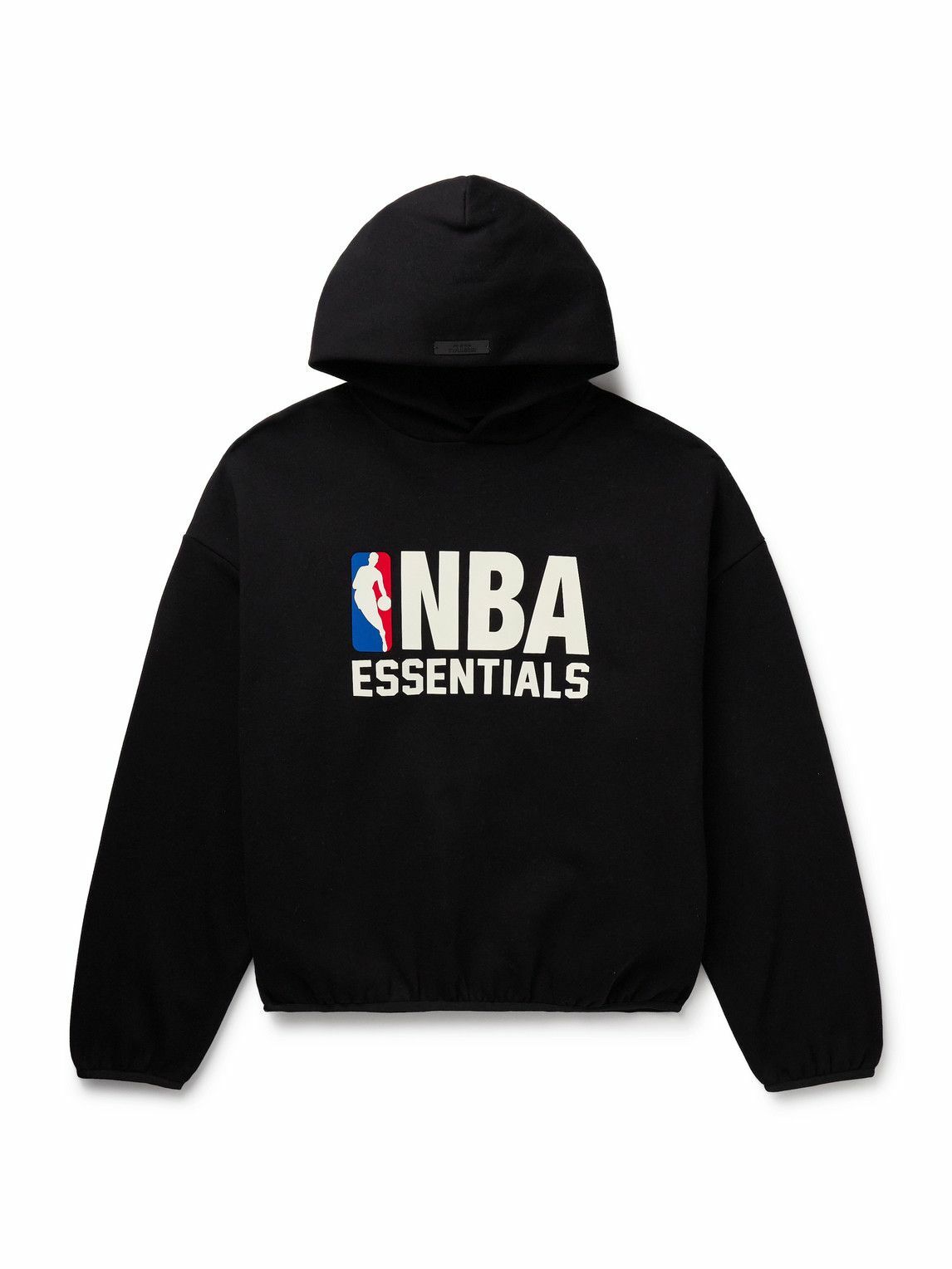 FEAR OF GOD ESSENTIALS - NBA Cropped Appliquéd Cotton-Blend Jersey ...