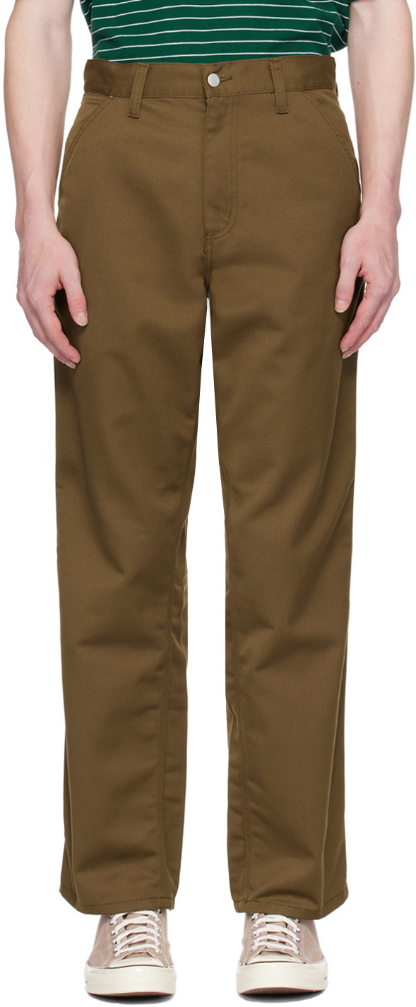 Carhartt Work In Progress Brown Simple Trousers Carhartt WIP