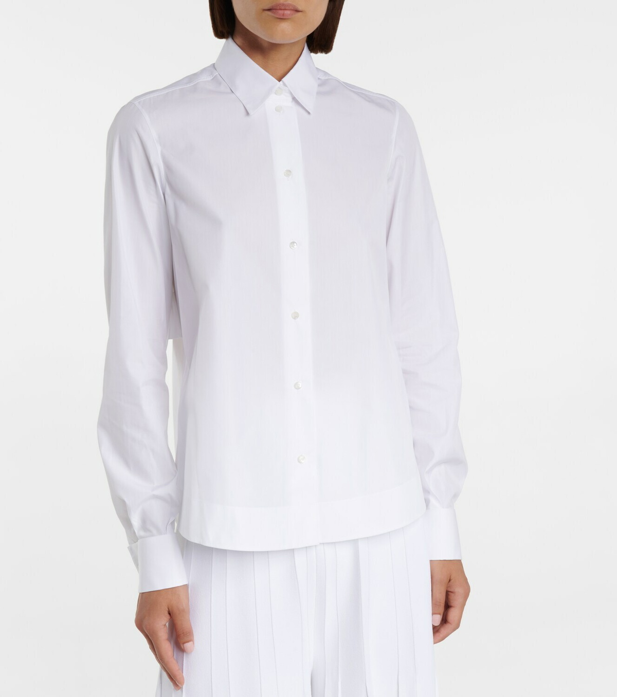 Alaïa Cotton-blend poplin shirt ALAÏA