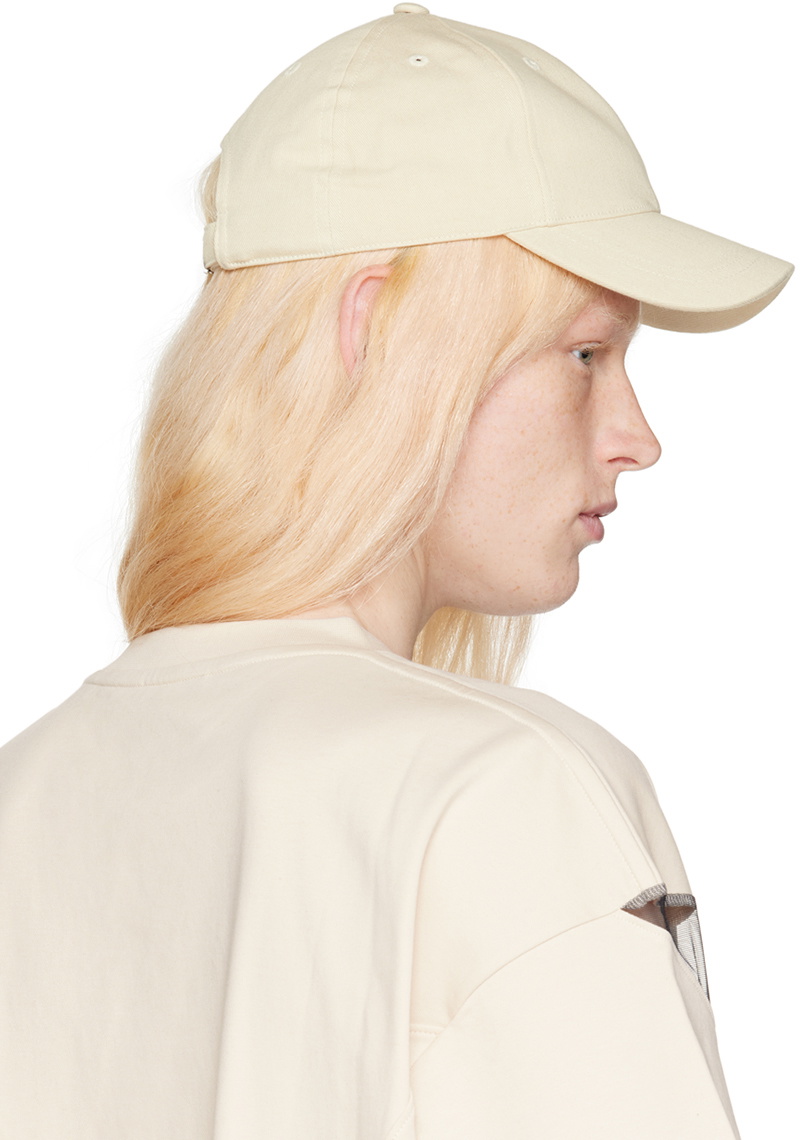 Mugler Beige Logo Cap Mugler