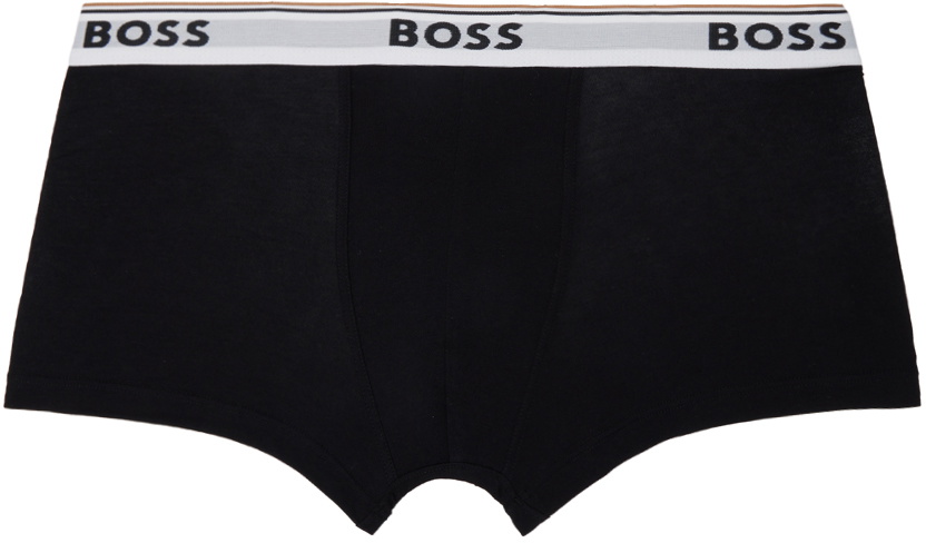 BOSS Three-Pack Black Logo Boxer Briefs BOSS