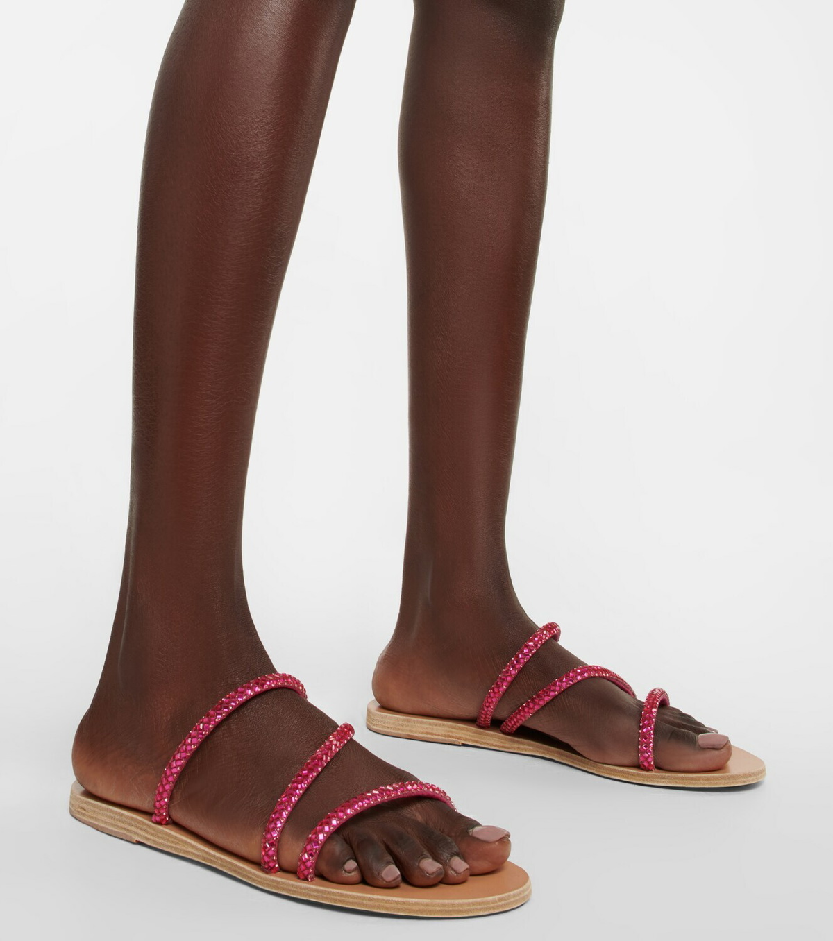 Ancient Greek Sandals - Polytimi embellished leather sandals Ancient ...