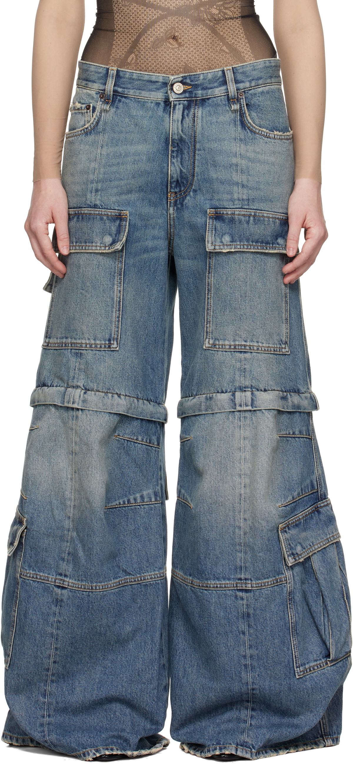 Balenciaga Overdyed Cargo Jeans