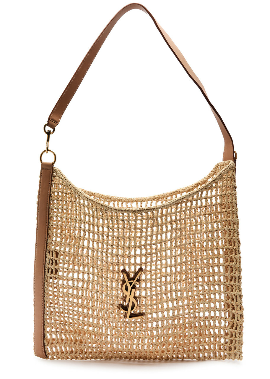 Saint Laurent Oxalis Open Raffia Tote - Natural - One Size Saint Laurent