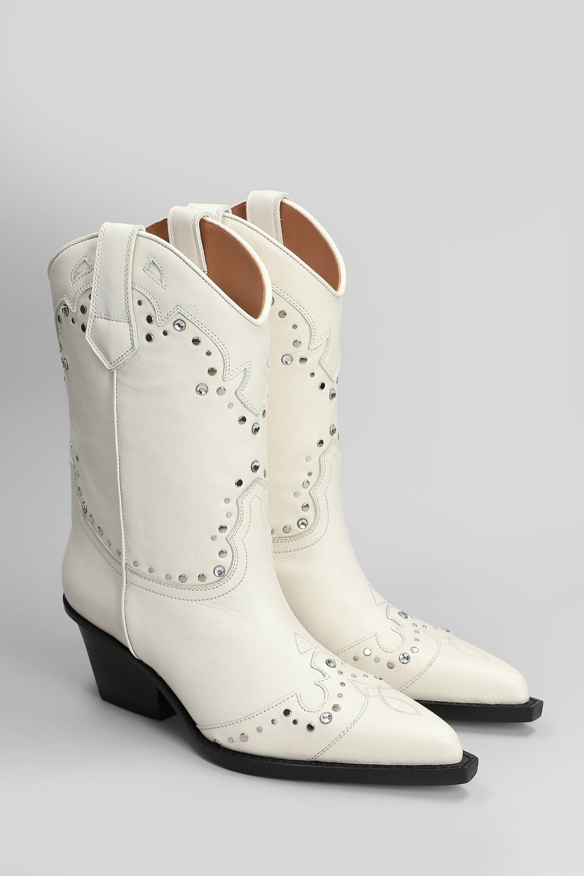 Paris Texas Janice Boot 60 Texan Boots In White Leather Paris Texas