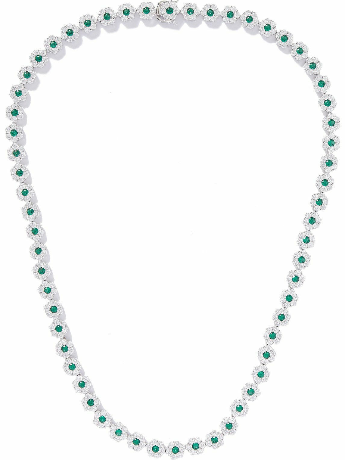 Hatton Labs - Daisy Silver Cubic Zirconia Tennis Necklace Hatton Labs