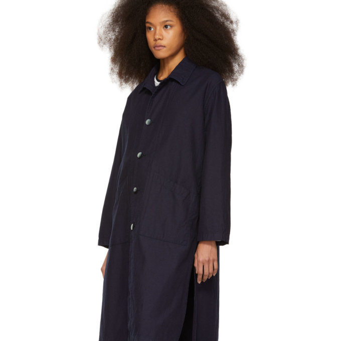 Blue Blue Japan Indigo Cowboy Duster Coat Blue Blue Japan
