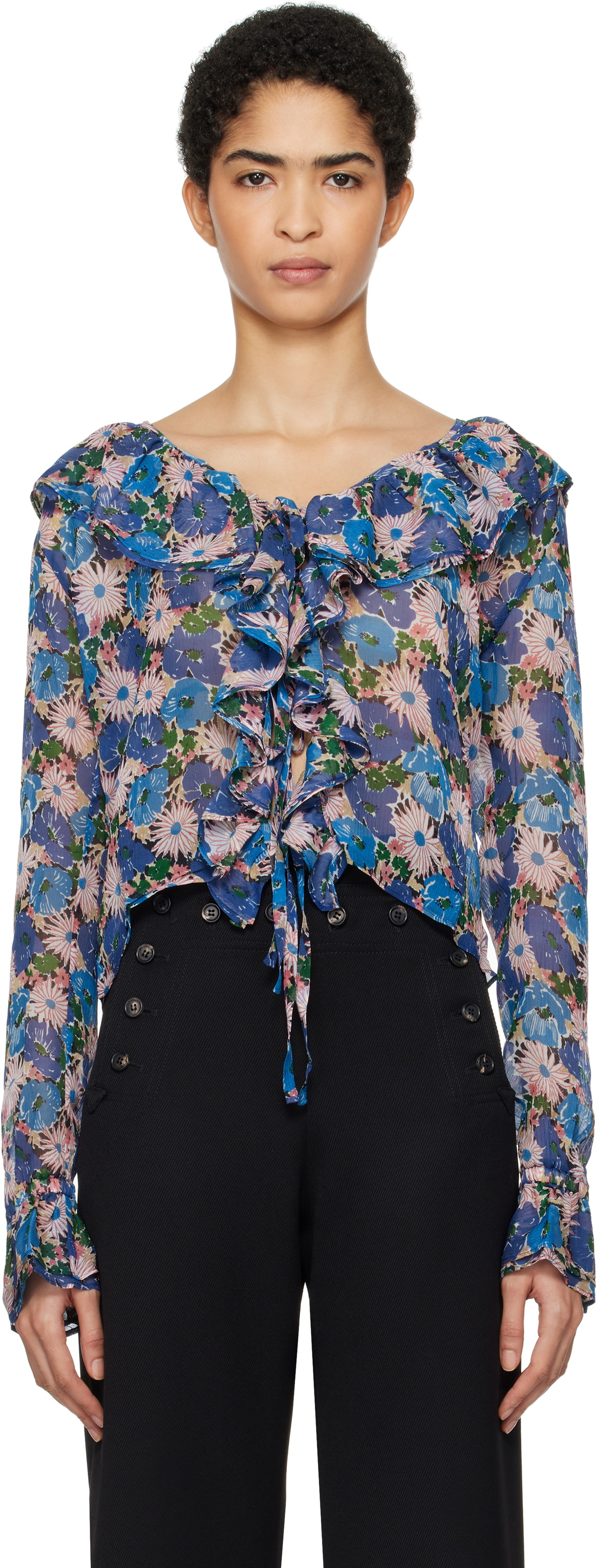 Bode Multicolor Daisy Blouse Bode