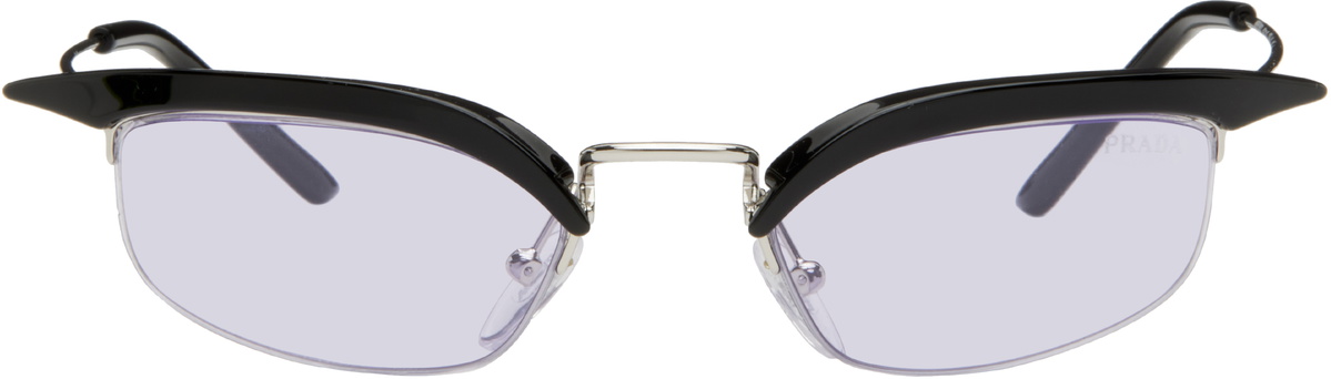 Prada Eyewear Silver 'Prada Runway' Sunglasses Prada