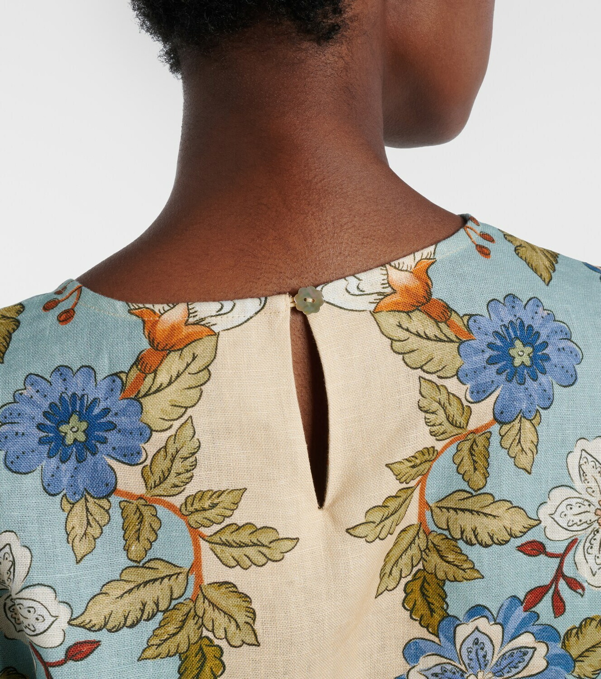 Farm Rio Floral linen blouse Farm Rio