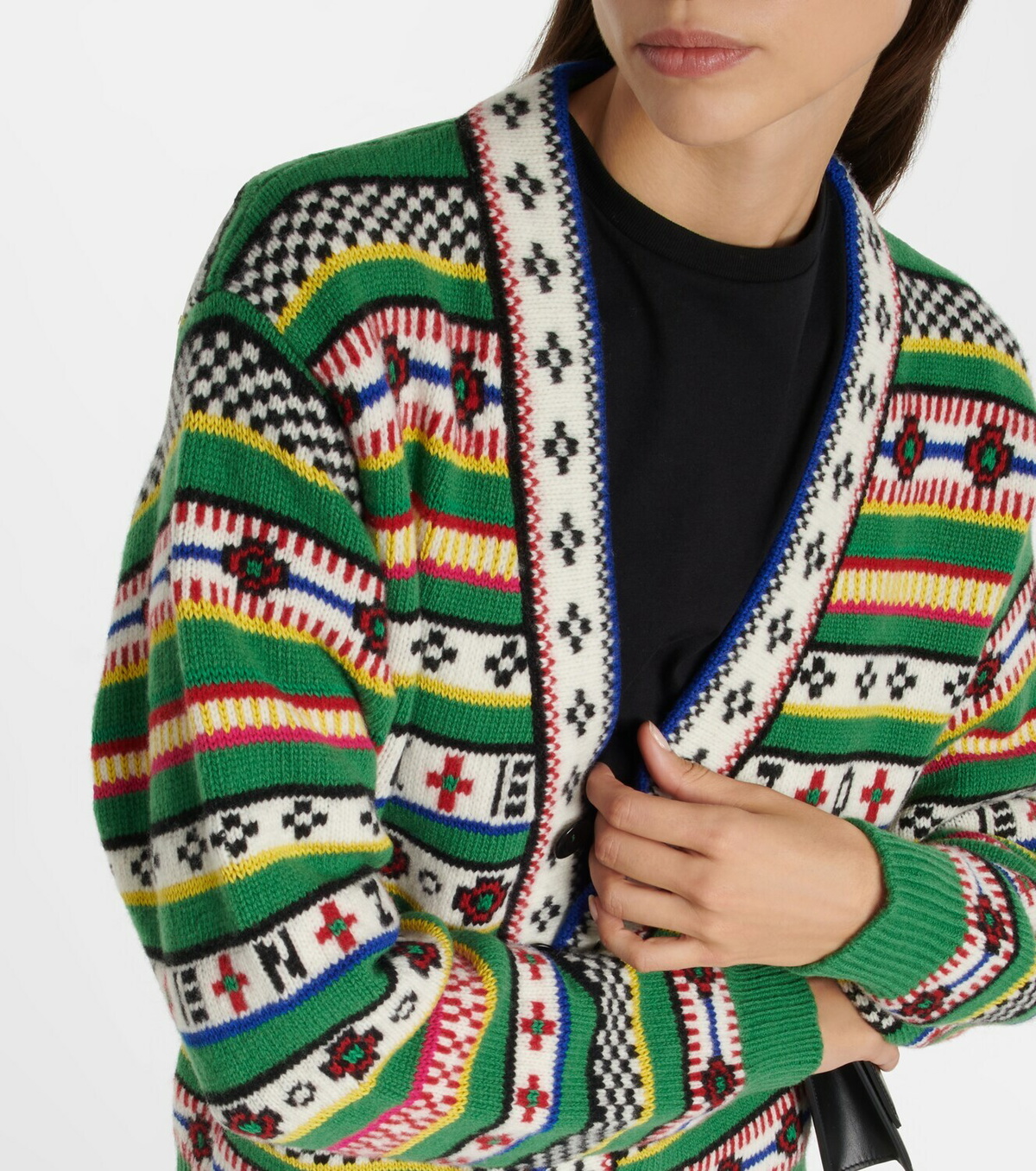 Kenzo - Fairisle jacquard wool-blend cardigan Kenzo