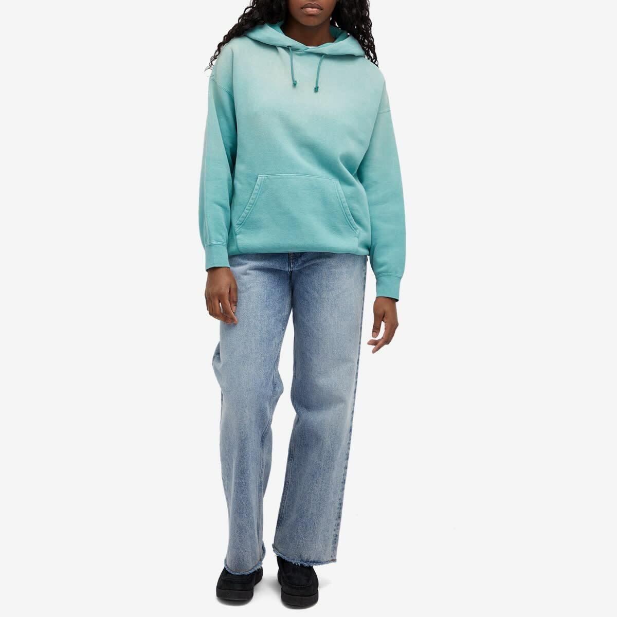 Visvim Women's Amplus Hoodie in Light Green Visvim