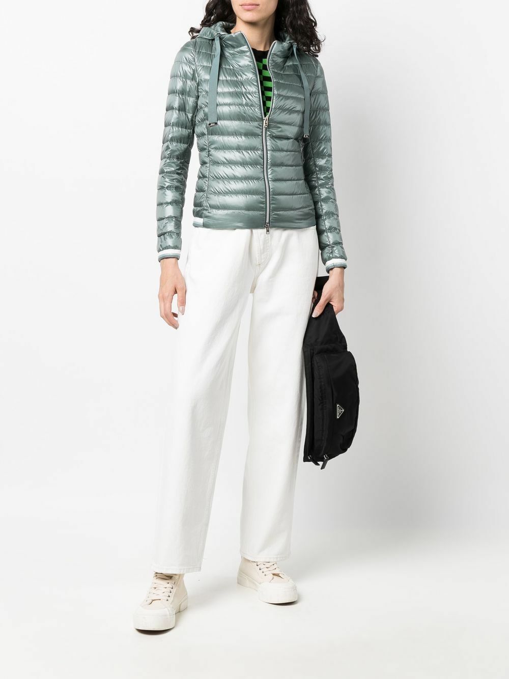 HERNO - Nylon Ultralight Hooded Down Jacket Herno