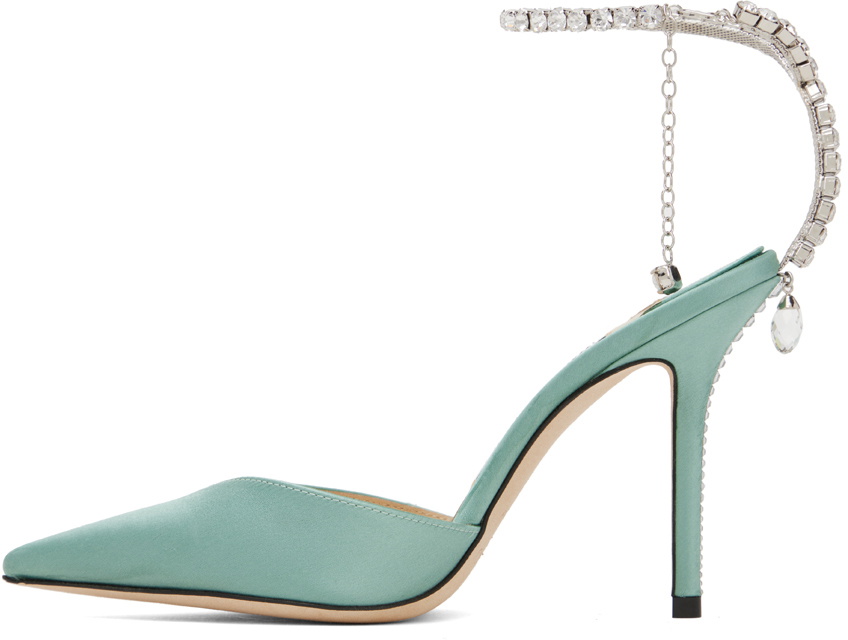Jimmy Choo Green Saeda 100 Pumps Jimmy Choo