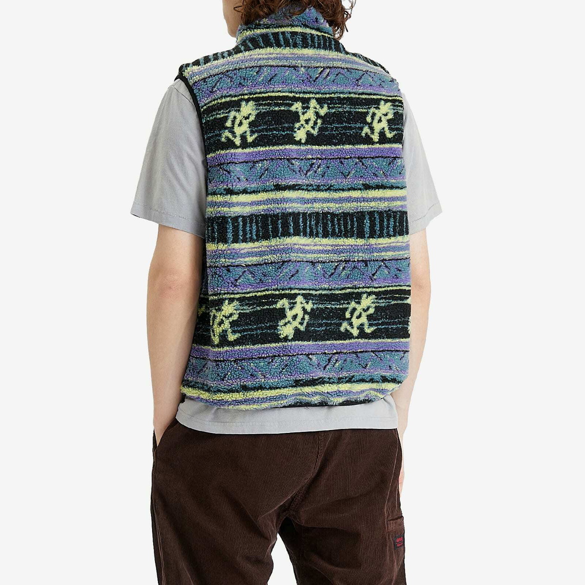 thisisneverthat Men's x Gramicci Reversible Fleece Vest in Multi thisisneverthat