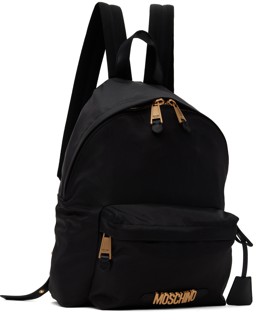 Moschino Black Logo Backpack Moschino