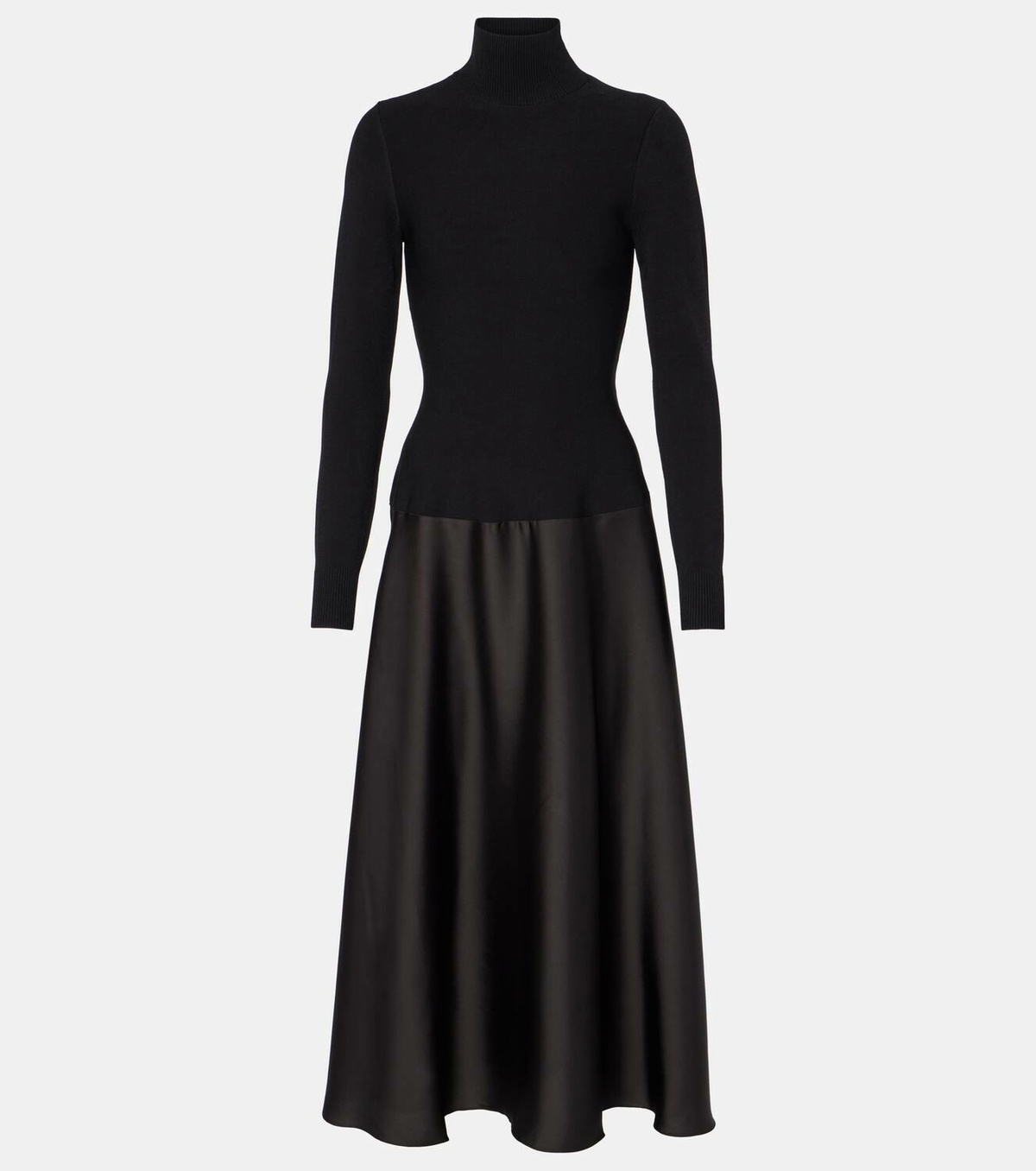 Simkhai Frances knitted satin midi dress Simkhai
