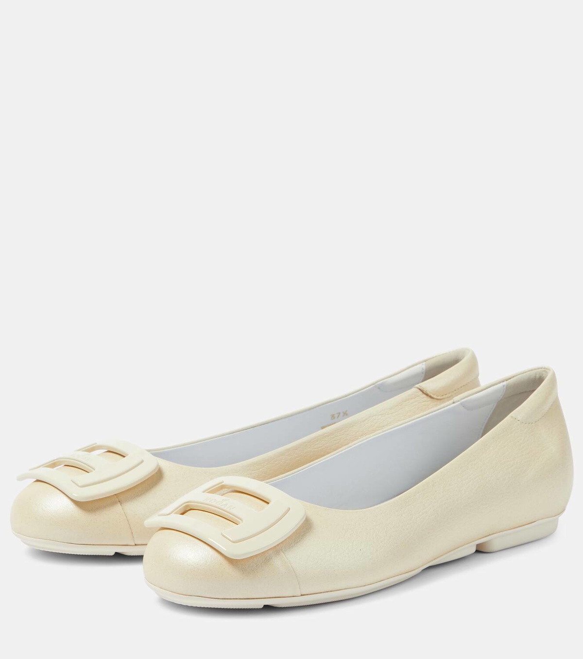 Hogan H661 leather ballet flats Hogan