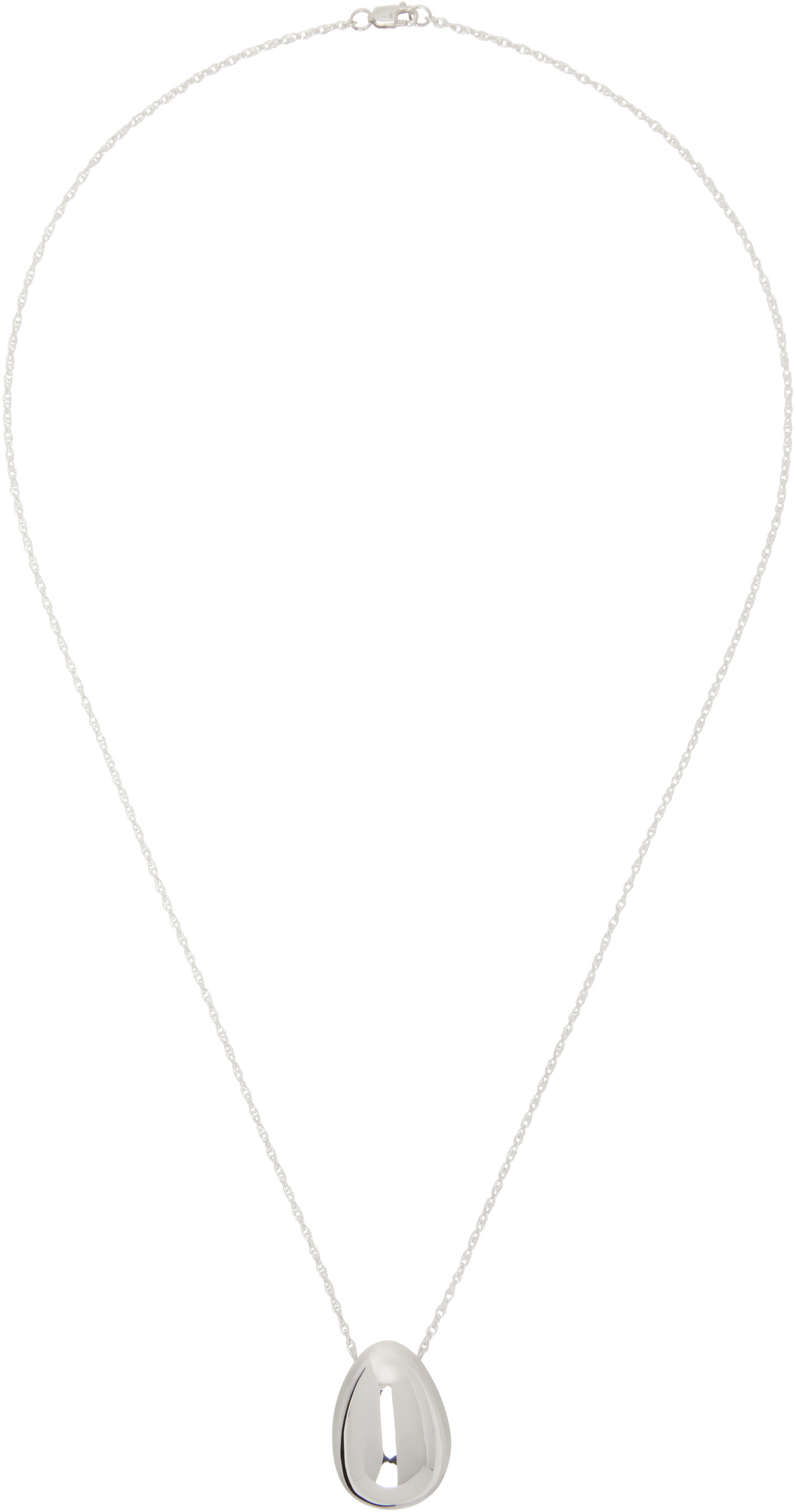 Sophie Buhai Silver Everyday Egg Pendant Necklace Sophie Buhai