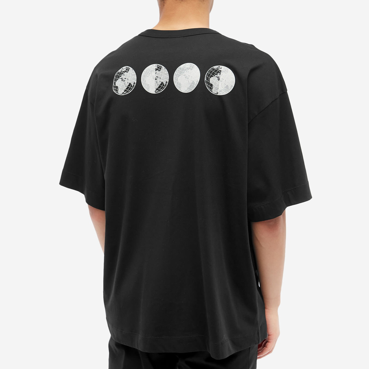 Dries Van Noten Men's Hein Solar Print T-Shirt in Black Dries Van Noten