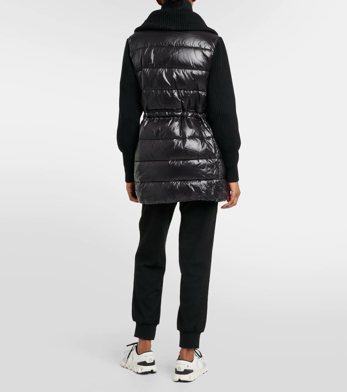Varley Arlen quilted knitted jacket Varley