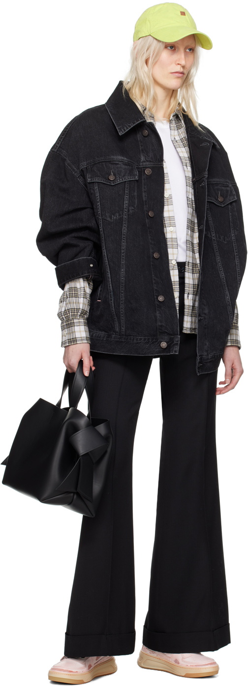 Acne Studios Black Oversized Denim Jacket Acne Studios
