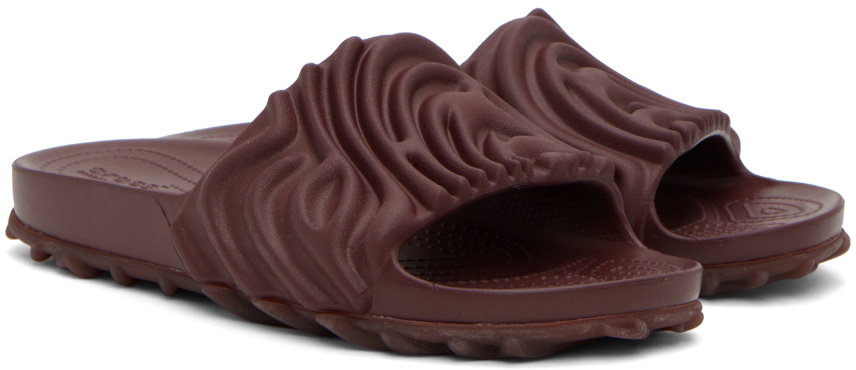 Crocs Burgundy Salehe Bembury Edition Pollex Slides Crocs