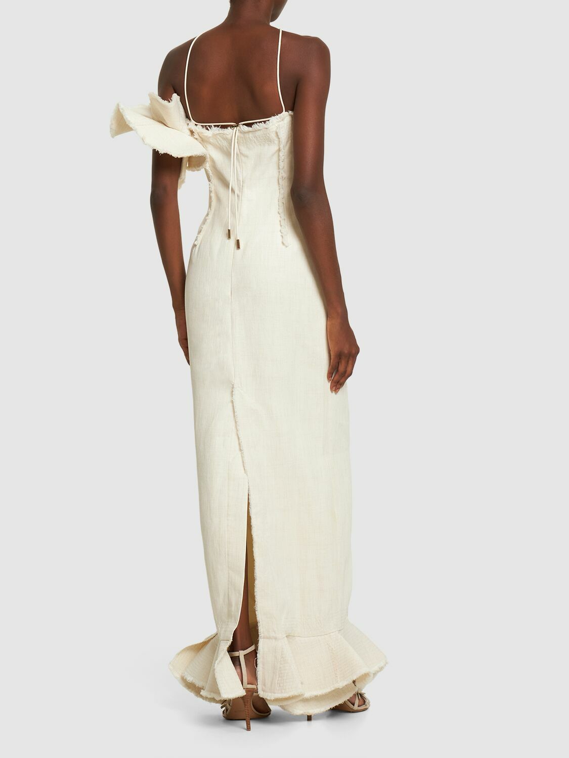 JACQUEMUS - La Robe Artichaut Crepe Long Dress Jacquemus