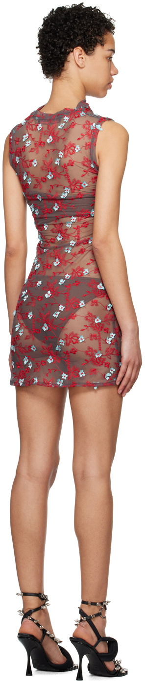 Ottolinger Red Embroidered Minidress Ottolinger