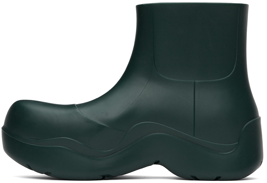 Bottega Veneta Green Puddle Boots Bottega Veneta