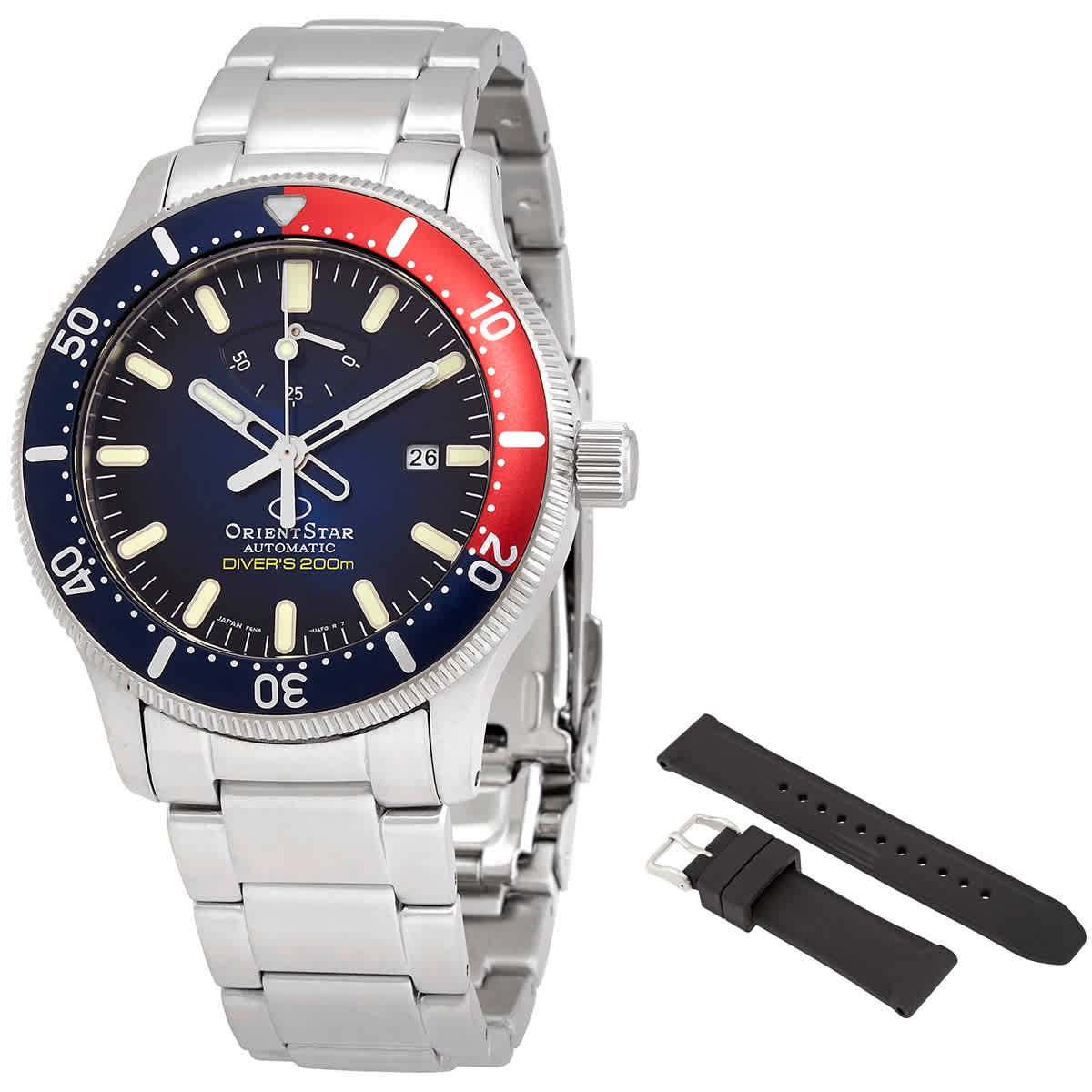 Orient Orient Star Automatic Diver's 200 Meters Blue Dial Pepsi Bezel ...