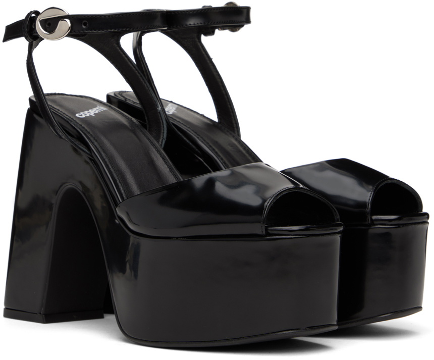 Coperni Black Bridge Platform Sandals Coperni