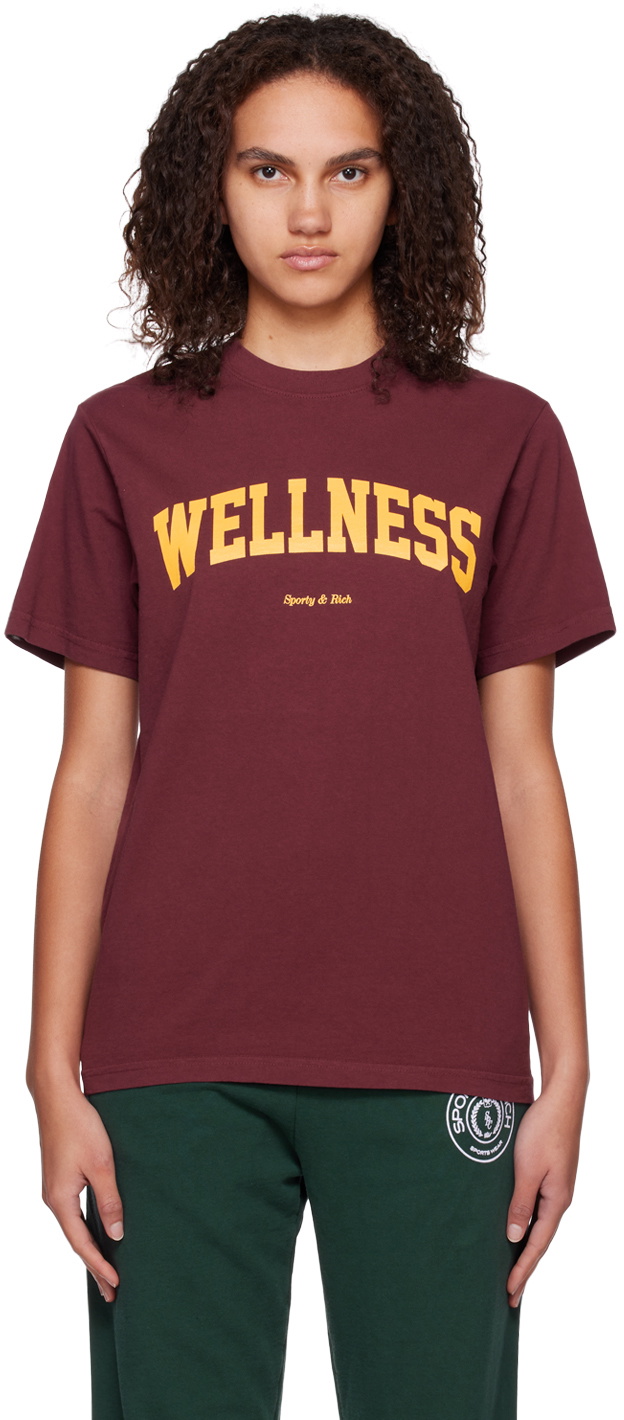 Sporty & Rich Red 'Wellness' Ivy T-Shirt Sporty & Rich